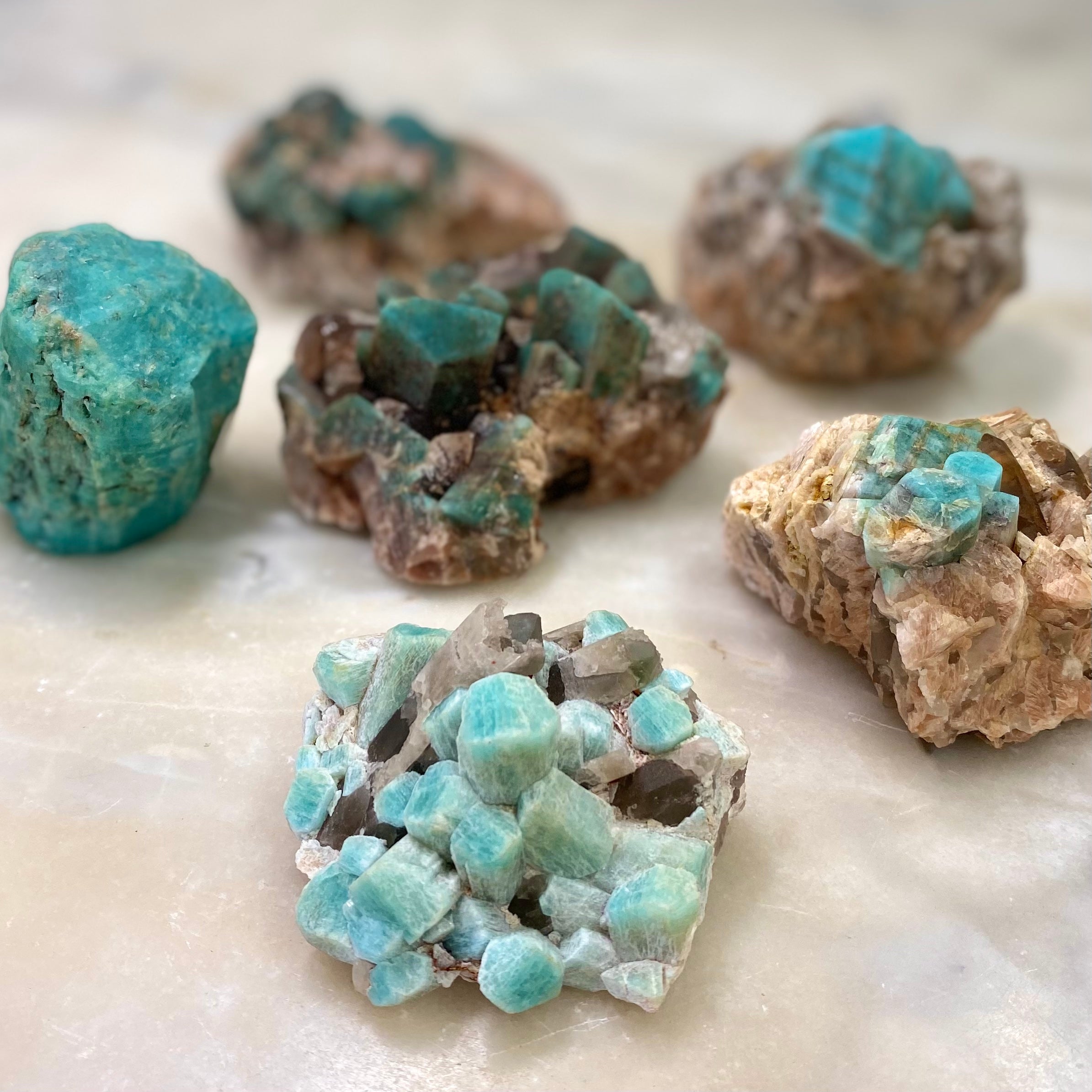 Colorado Amazonite Crystals and Clusters – Truth Minerals